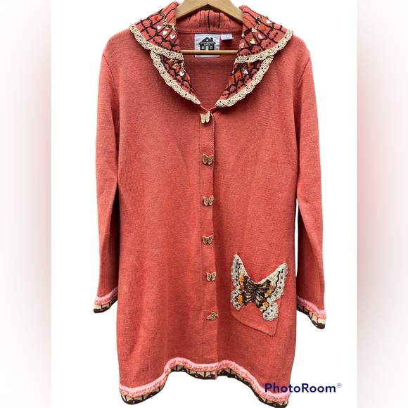 Storybook Knits | Sweaters | Vintage Storybook Knits Hsn Butterfly ...